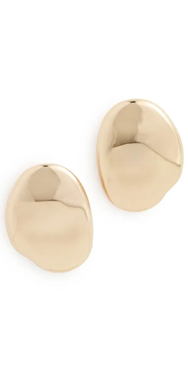 Ettika Molten Metal Statement Earrings - Gold