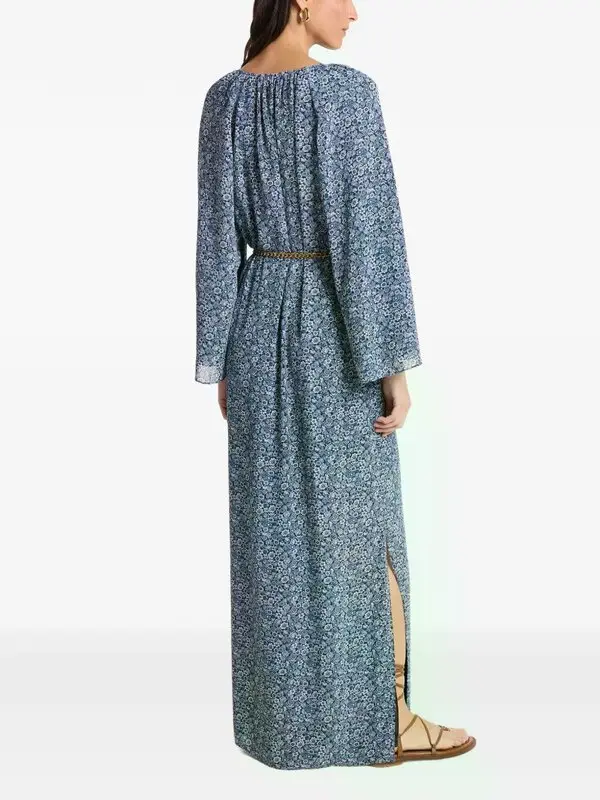 Michael Kors Floral Print V-neck Kaftan