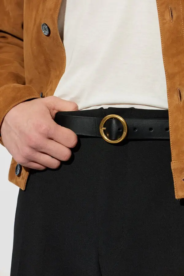AMI Paris Leather Belt