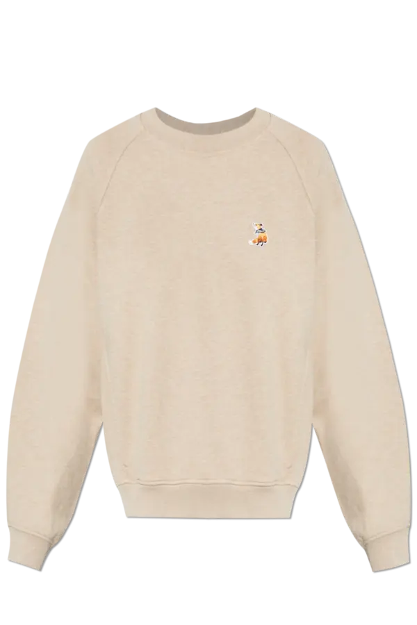 Maison Kitsuné Sweatshirt With Pockets - Beige