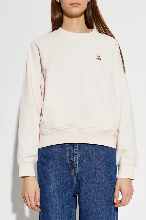 Maison Kitsuné Sweatshirt With Pockets - Pink