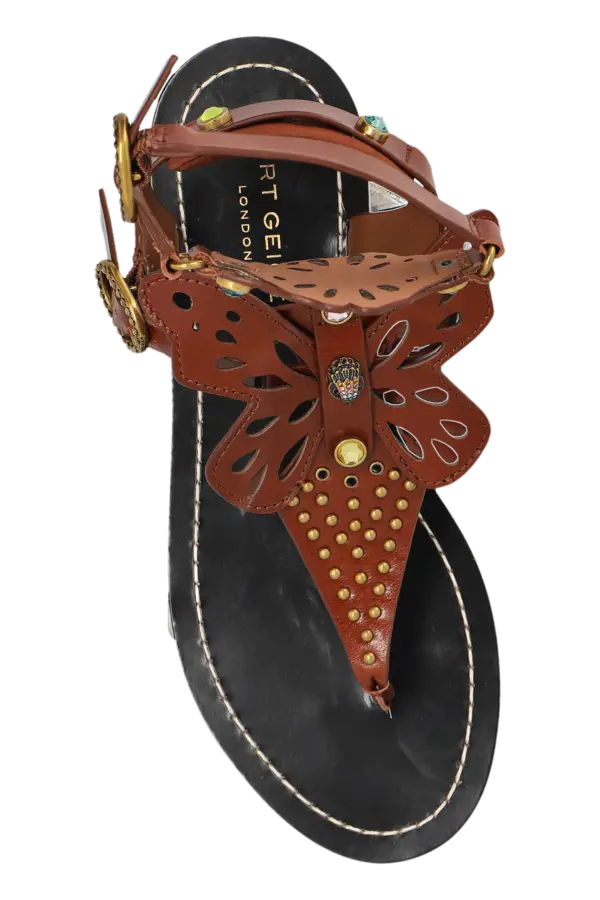 Kurt Geiger Boho Butterfly Leather Sandals