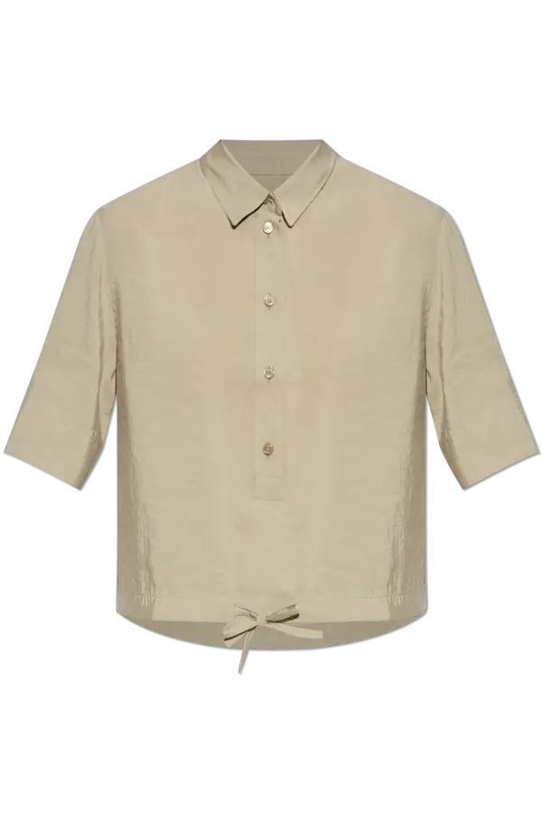 Maison Kitsuné Loose-fit Polo Shirt - Beige