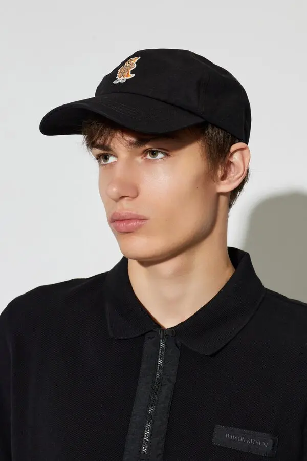 Maison Kitsuné Baseball Cap - Black