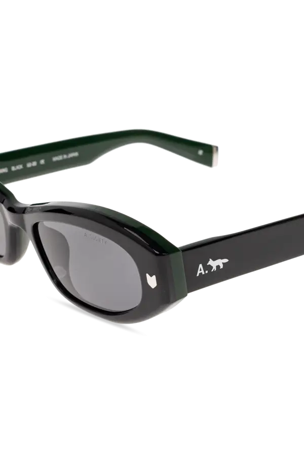 Maison Kitsuné X A. Society Sunglasses - Black