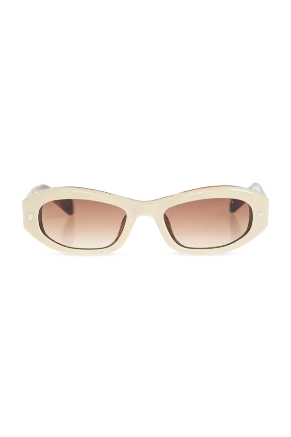 Maison Kitsuné X A. Society Rectangle Sunglasses - Cream