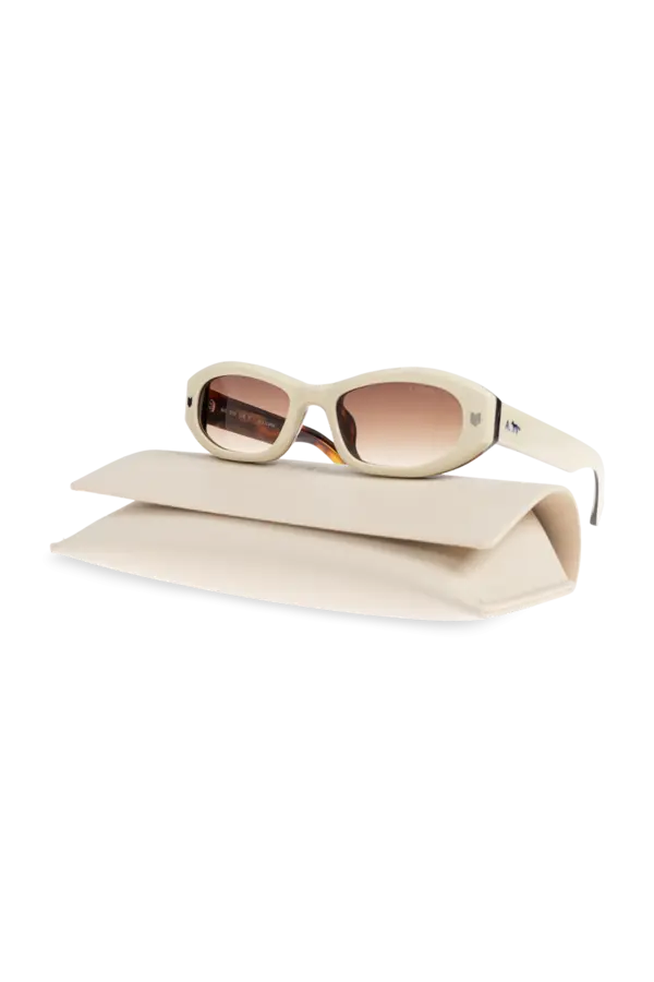 Maison Kitsuné X A. Society Rectangle Sunglasses - Cream
