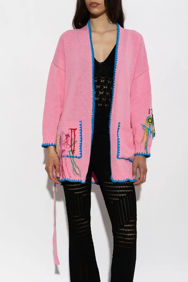 AKEP Belted Cotton Cardigan