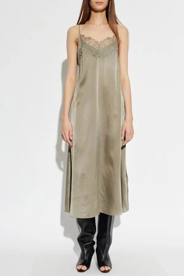 IRO PARIS Bailar Silk Midi Dress