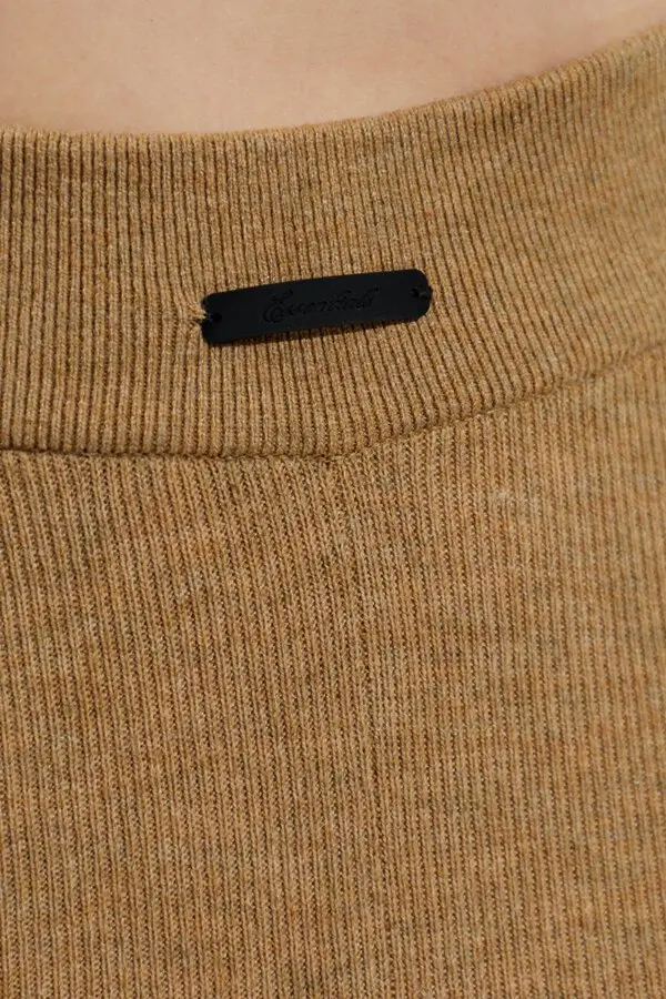 Fear Of God Leggings With Logo Patch - Beige