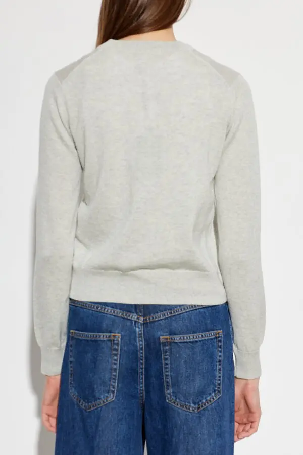 Maison Kitsuné Cardigan With Logo Patch