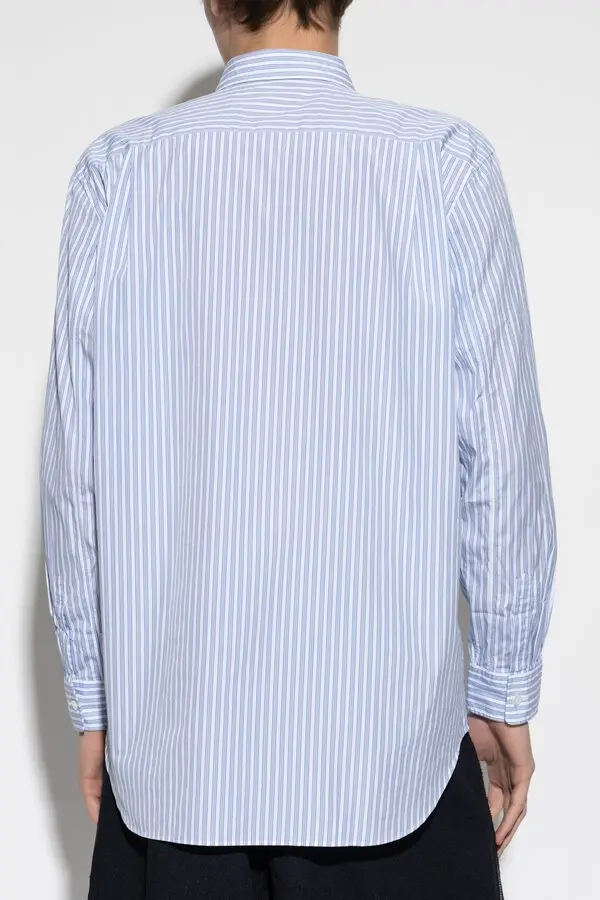 Play Comme Des Garcon Shirt With Patch - Blue