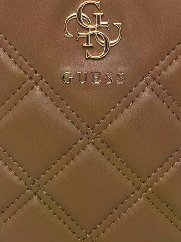Guess Quilted Logo-plaque Phone Bag