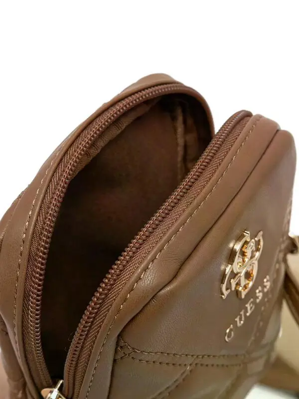 Guess Quilted Logo-plaque Phone Bag