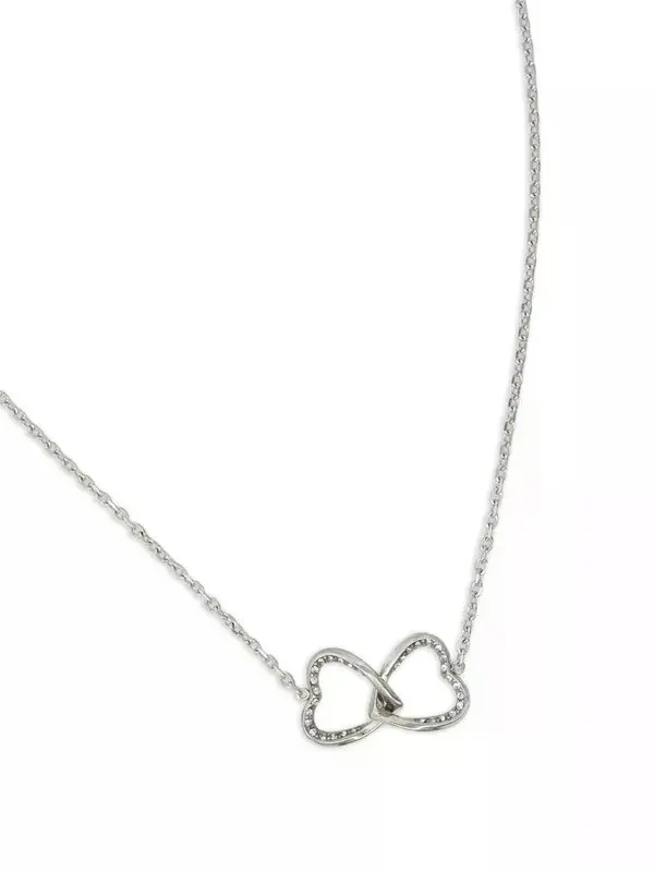 Guess Interlocking Heart Pendant Necklace