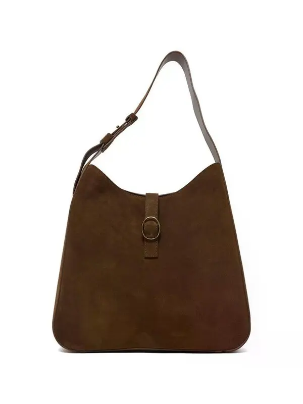 ORTIGNI Gea Suede Shoulder Bag - Brown