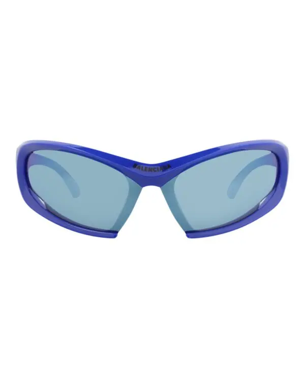 Balenciaga Shieldframe Bio Injection Sunglasses - Blue Blue Blue (bb0318s/30014883/002)