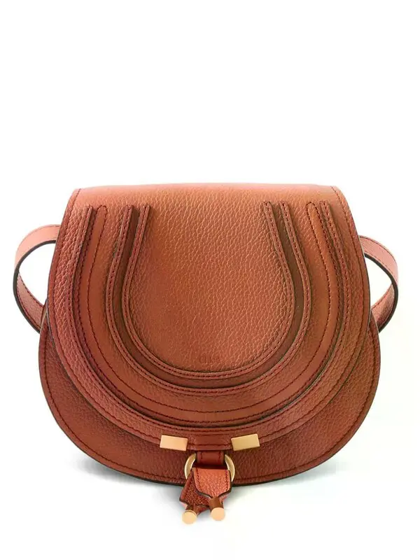 Chloé Marcie Leather Shoulder Bag - Brown