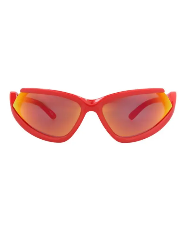 Balenciaga Shieldframe Bio Injection Sunglasses - Red Red Red (bb0289s/30014531/005)