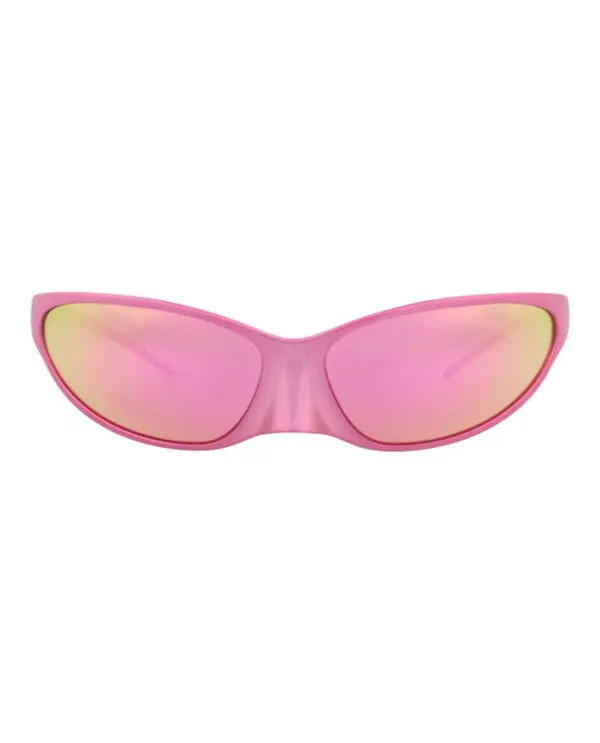 Balenciaga Shield Frame Aluminum Sunglasses - Pink Pink Pink (bb0349s/30015539/007)