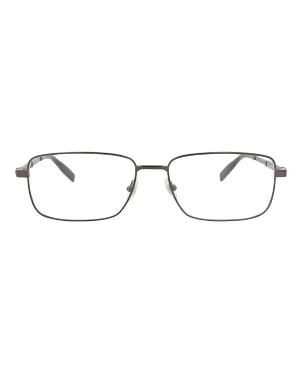 Montblanc Square Metal Optical Frames - Ruthenium Ruthenium Transparent (mb0029o/30006811/006)