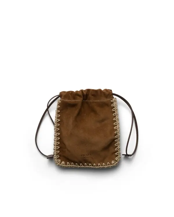 Prada Suede Smartphone Case - Brown