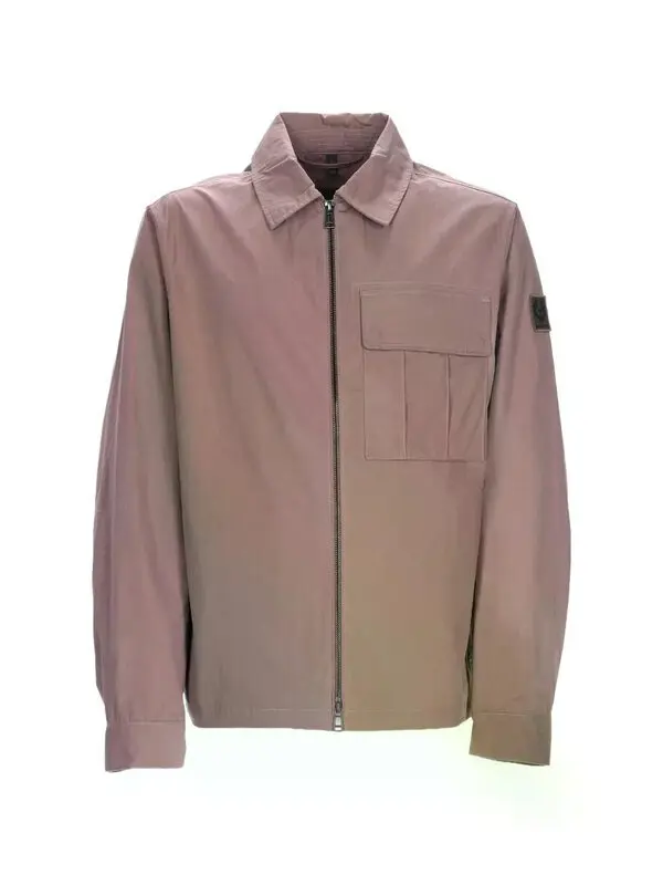 Belstaff Logo-patch Flap-pocket Cargo Shirt