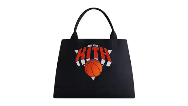 Kith X New York Knicks Playoffs Canvas Tote - Black