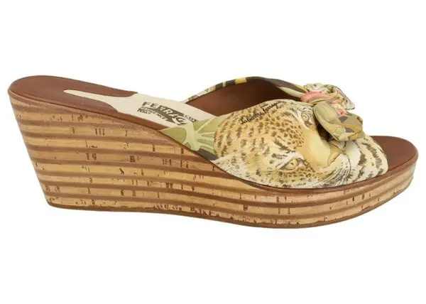 FERRAGAMO Seta 1994 Archive Limited Edition Wedges