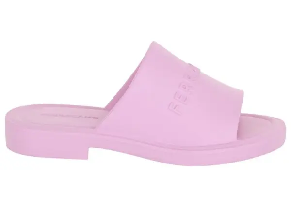 FERRAGAMO Giuneva Logo Slides - Pink