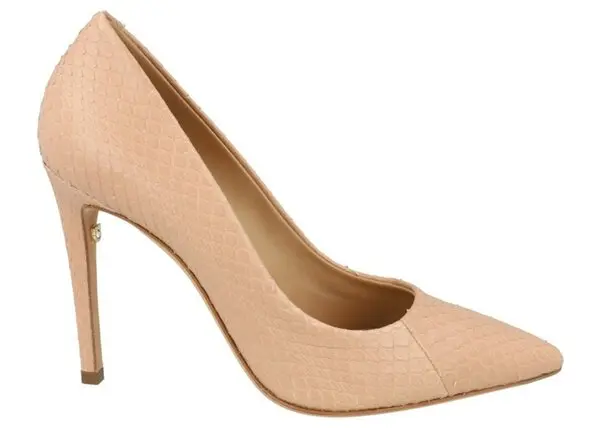 FERRAGAMO Iiary X5 Snakeskin Pumps - Bone