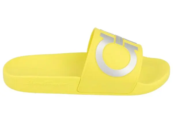 FERRAGAMO Groovy Dual Gancini Slides