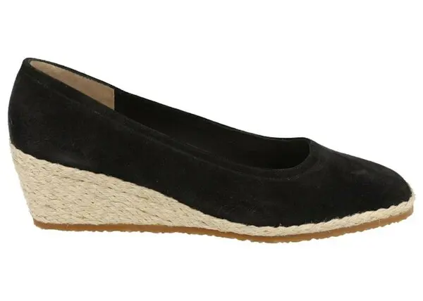 FERRAGAMO Campy 1976 Archive Limited Edition Espadrille Wedges - Black