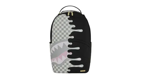 SPRAYGROUND Cream Check Unfinished Shark Dlxsv Backpack