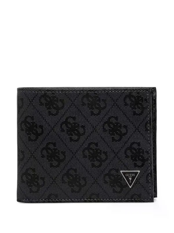 Guess Milano Logo-print Bifold Wallet - Grey