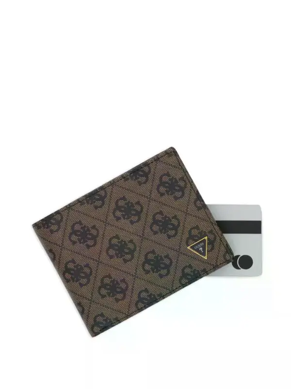 Guess Milano Monogram-print Logo-plaque Wallet