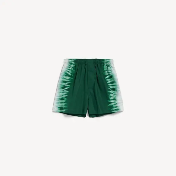 Balenciaga Tie Dye Relaxed Fit Shorts - Green
