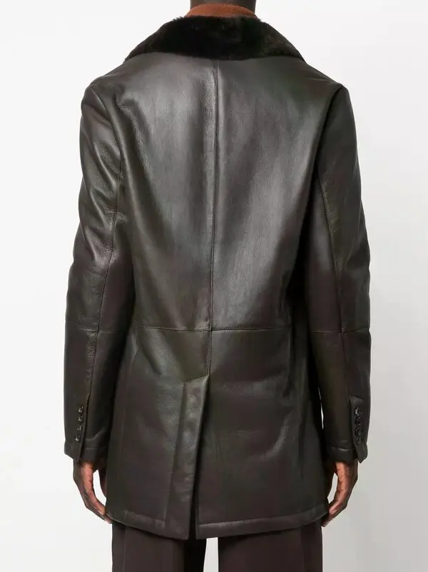 DESA 1972 Single-breasted Leather Coat