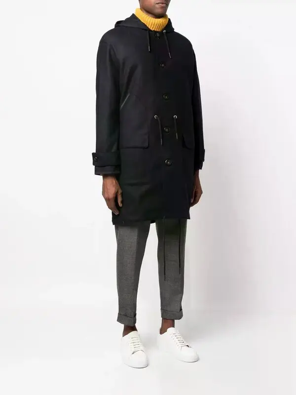 PT TORINO Hooded Drawstring Coat