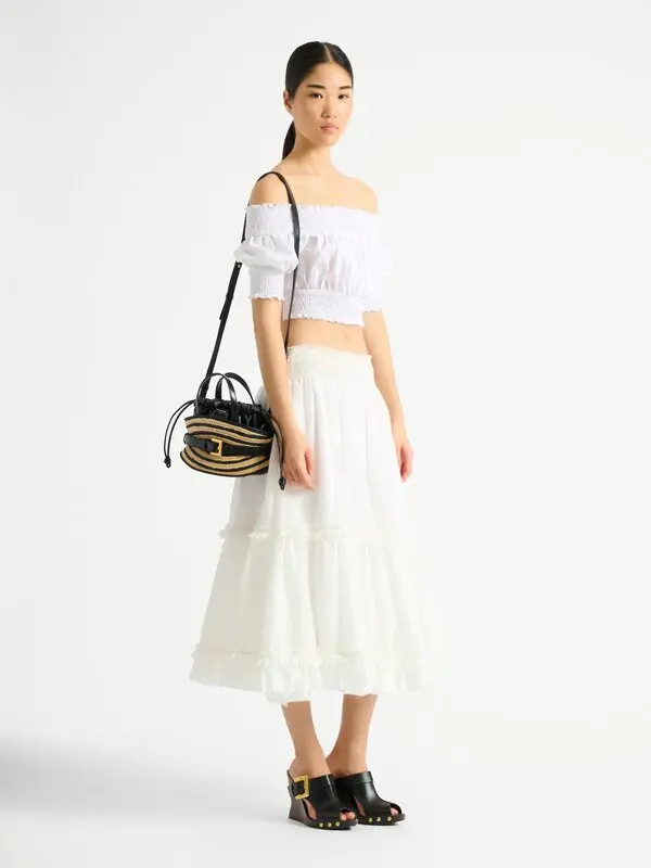 Balmain Mini Shuffle Bag - Beige