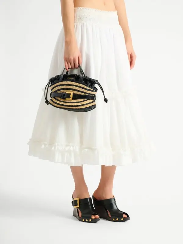 Balmain Mini Shuffle Bag - Beige