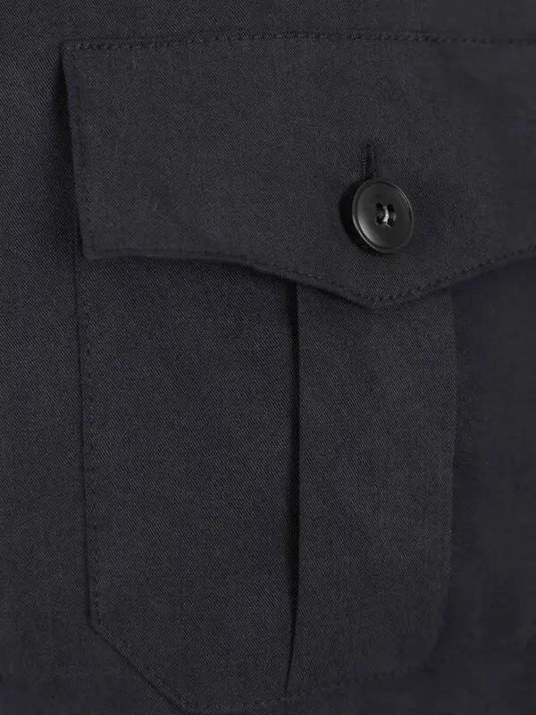 Canali Pocket Button Jacket - Blue