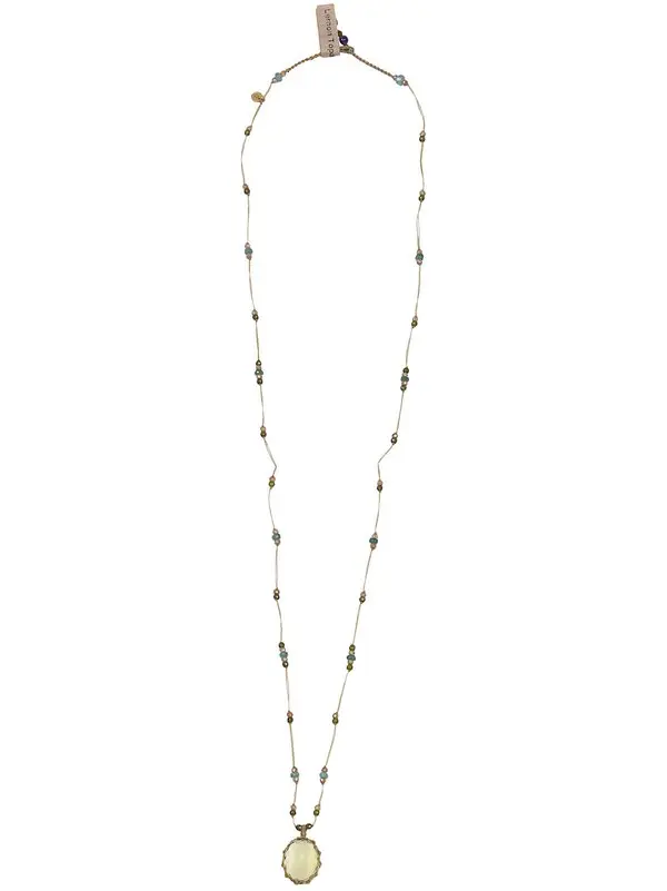 SHARING Quartz Pendant Necklace - Yellow