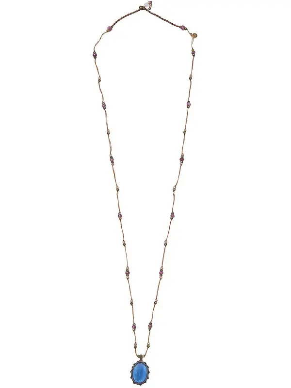 SHARING Quartz Pendant Necklace - Blue