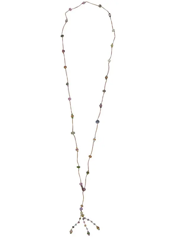 SHARING Long Quartz Necklace - Blue
