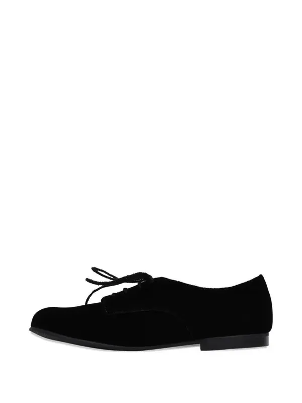 DANIELA GREGIS Lace-up Velvet Loafers
