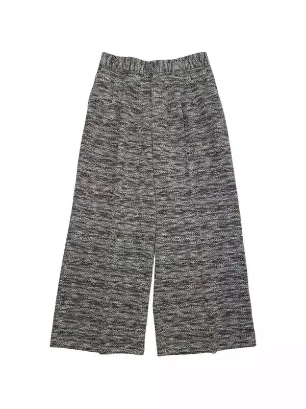 ERL Marl Effect Wide-leg Knitted Trousers