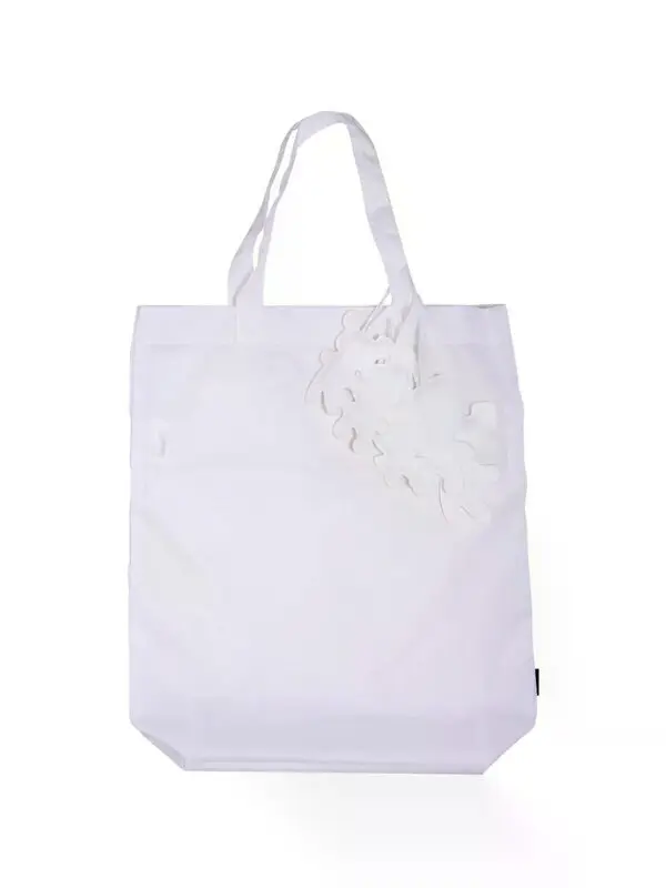 Comme Des Garçons Appliqué-detail Tote Bag - White