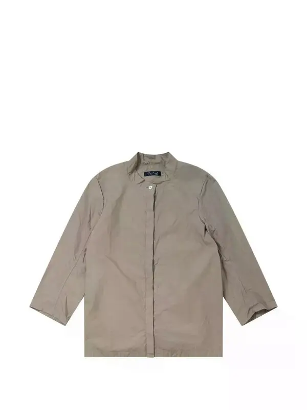 BERGFABEL Mandarin-collar Concealed-fastening Blouse