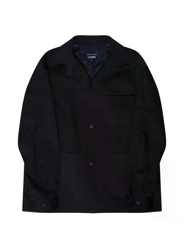 Comme Des Garçons Notched-lapel Patch-pocket Jacket - Black